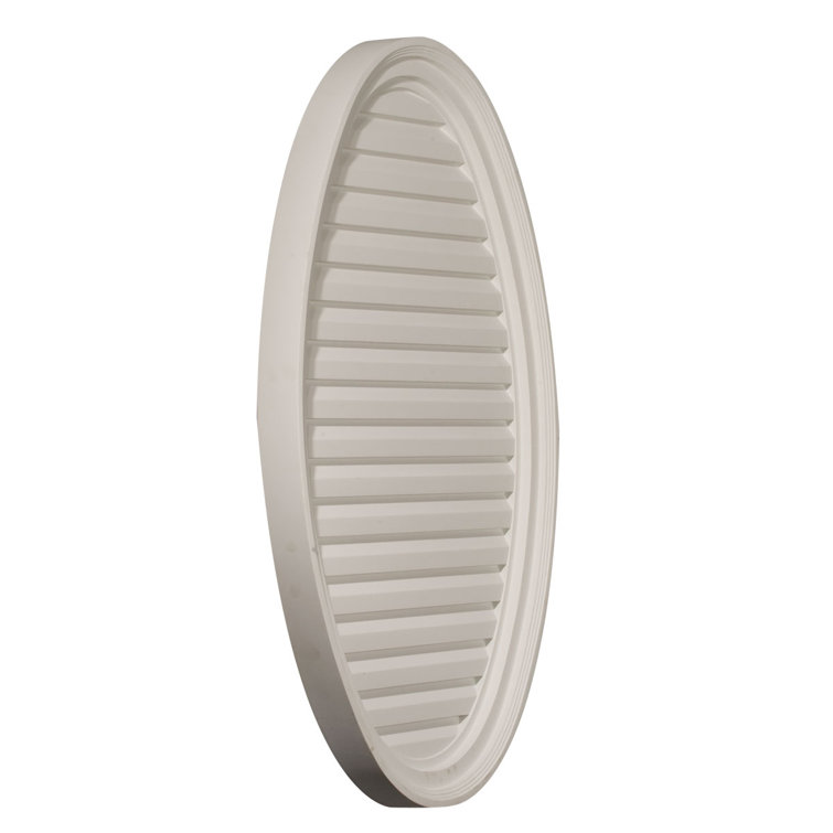 PCI Enterprises Vertical Oval Gable Vent Louver, Non-Functional | Wayfair