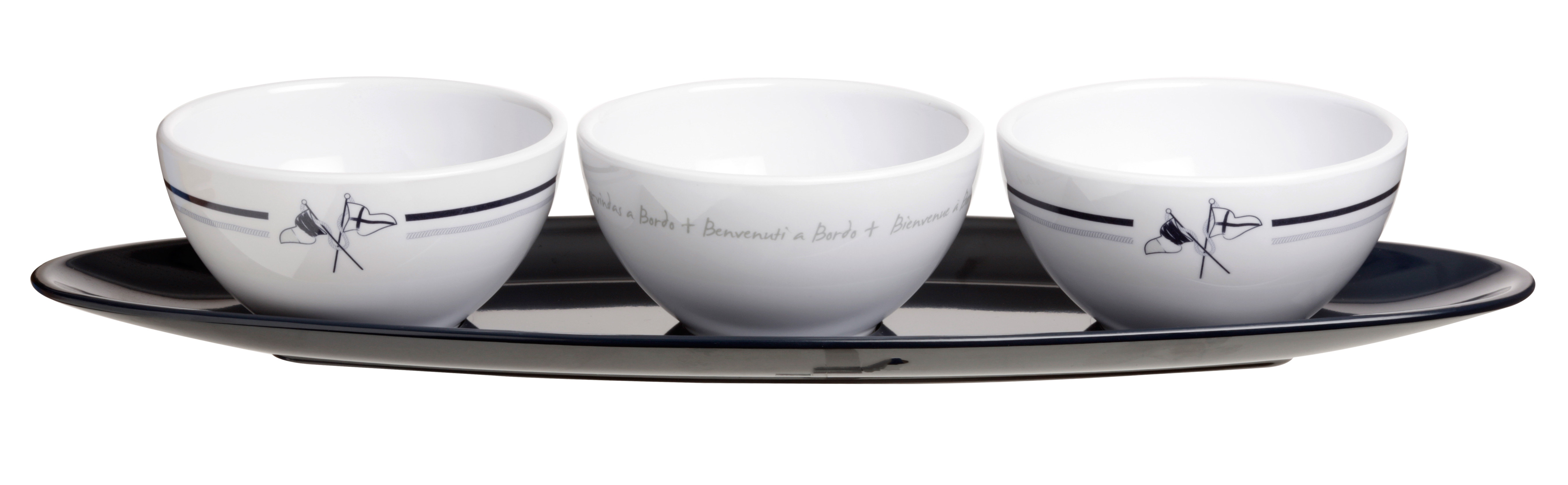 Longshore Tides 3 Piece Melamine Snack Set - Welcome On Board - Wayfair ...