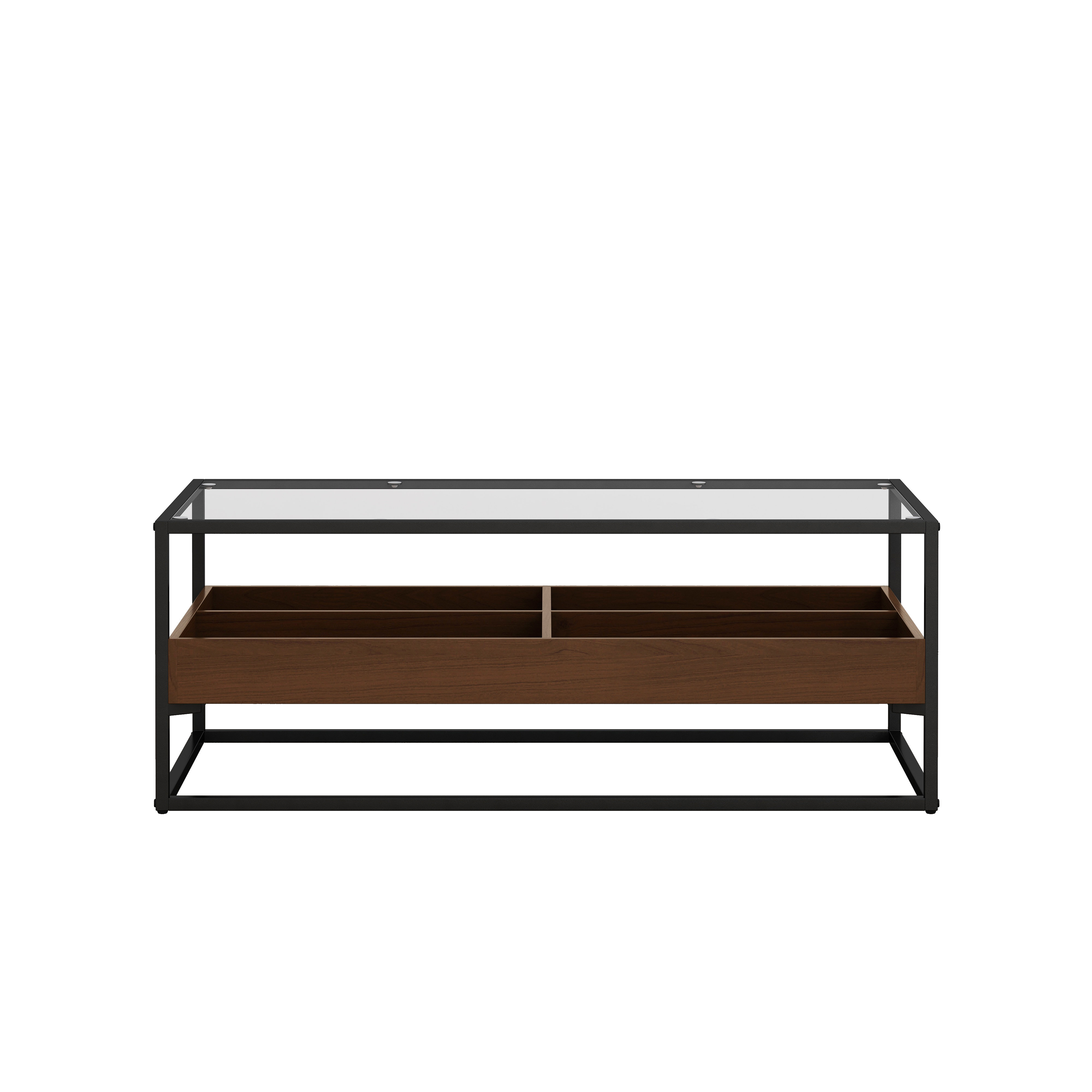 17 Stories Pasquala Glass Top Coffee Table | Wayfair