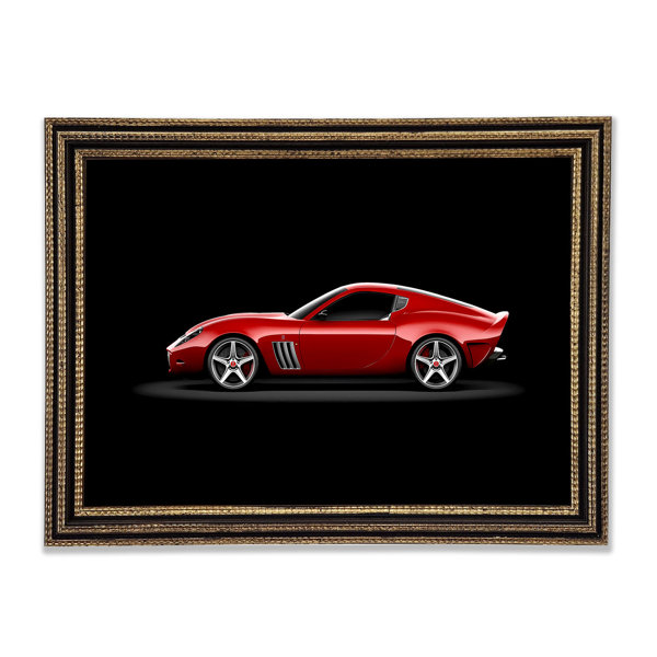 Ebern Designs Maserati Red Side Profile - Single Picture Frame Art ...