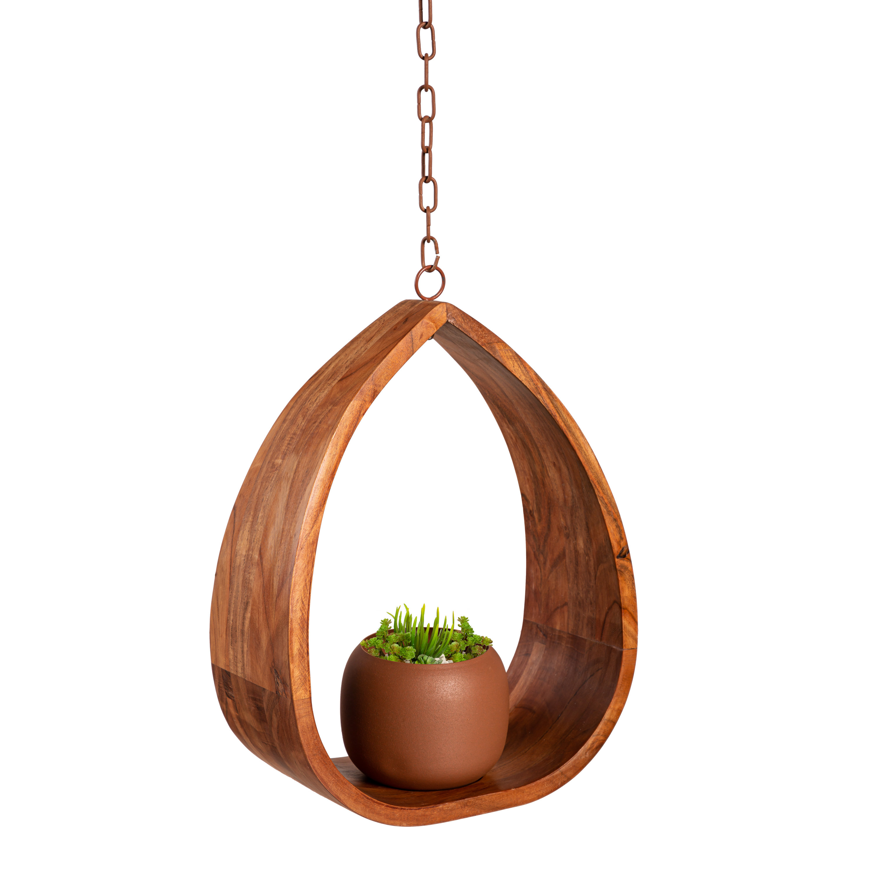 Loon Peak® Hajredin 13" Drop Shape Hanging Metal Planter | Wayfair