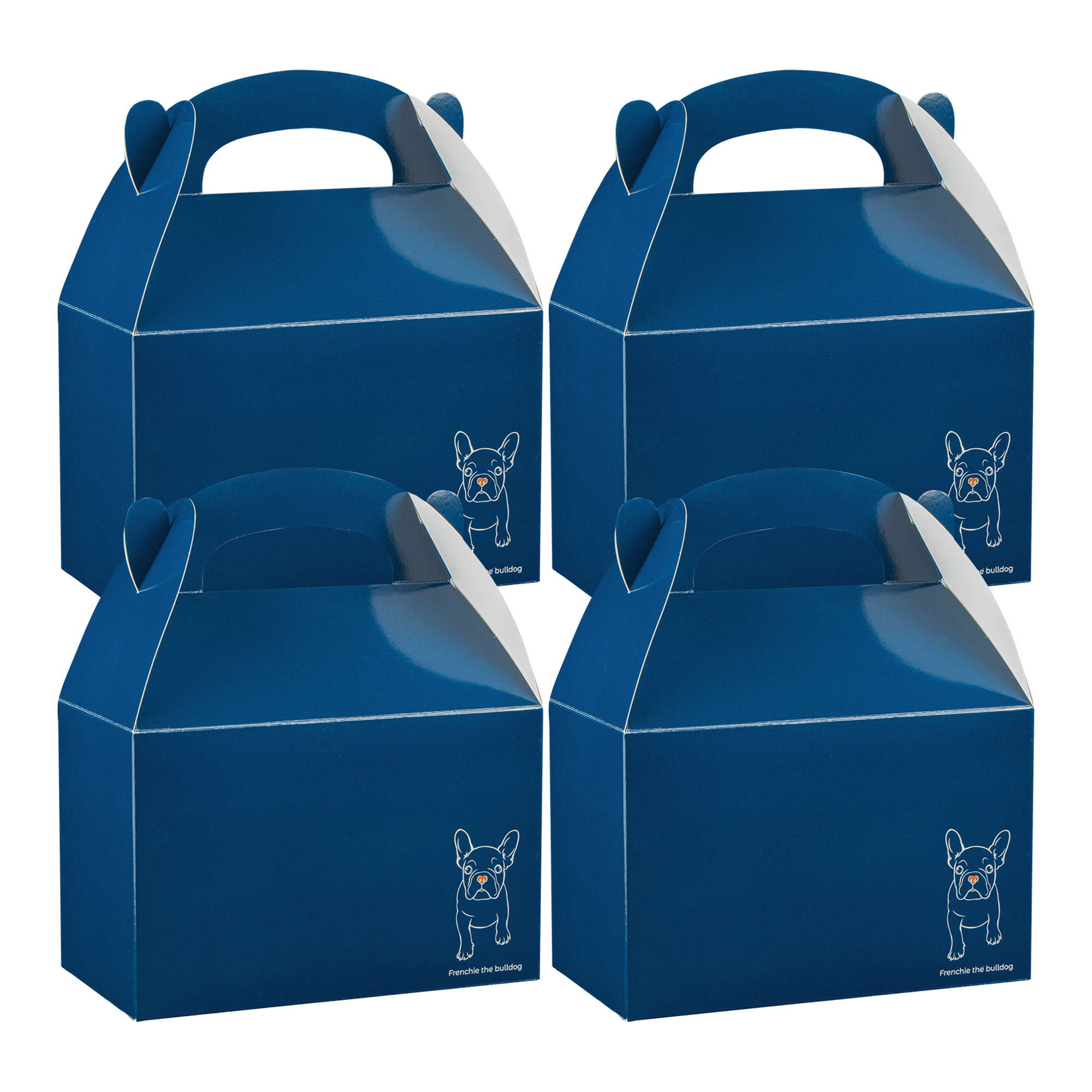 Restaurantware Gable Gift Boxes 100 Count 8.5 x 4.75 x 5.5 Inches Paper ...