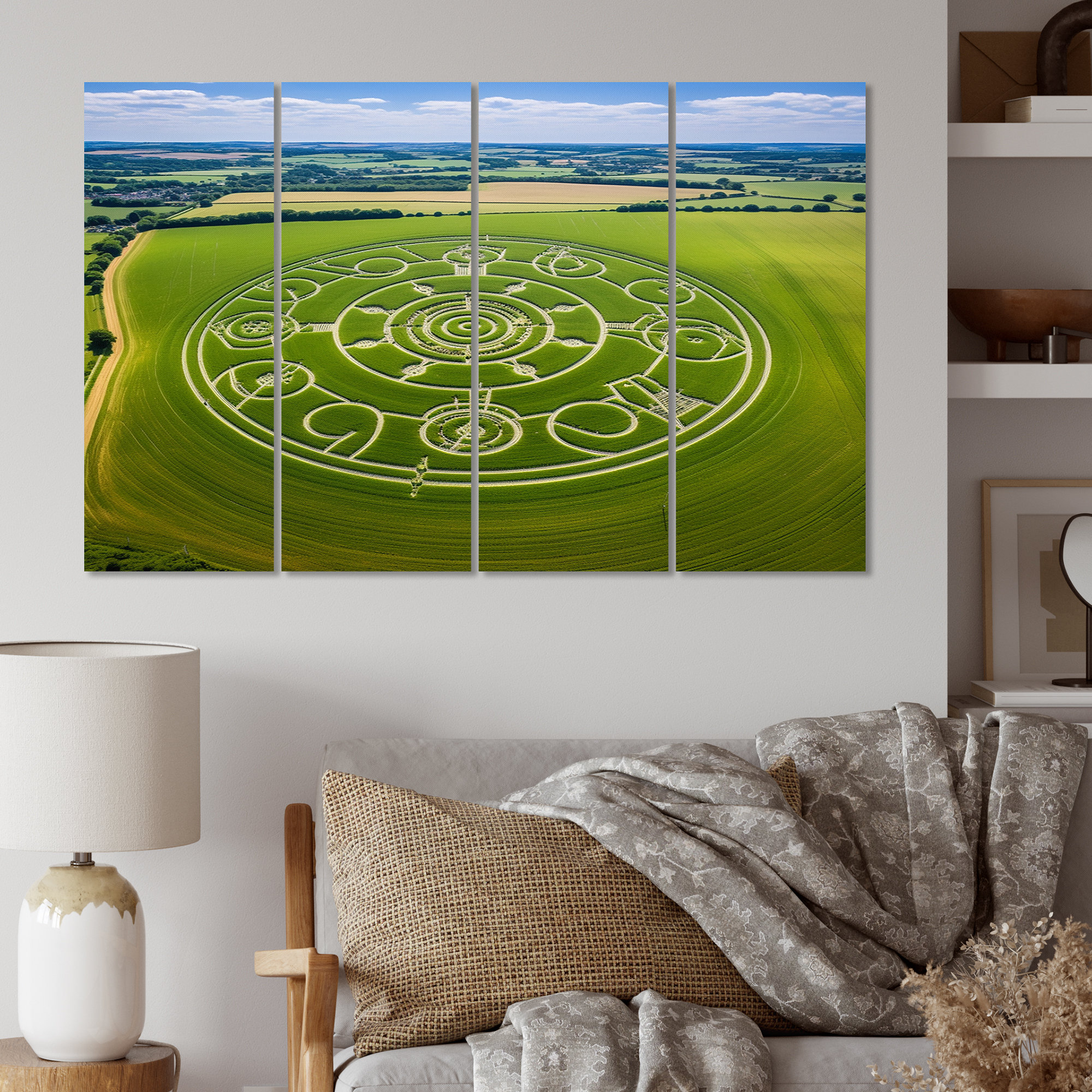 Latitude Run® Mysterious Cropcircle In The Fields I - Nature Scenes ...