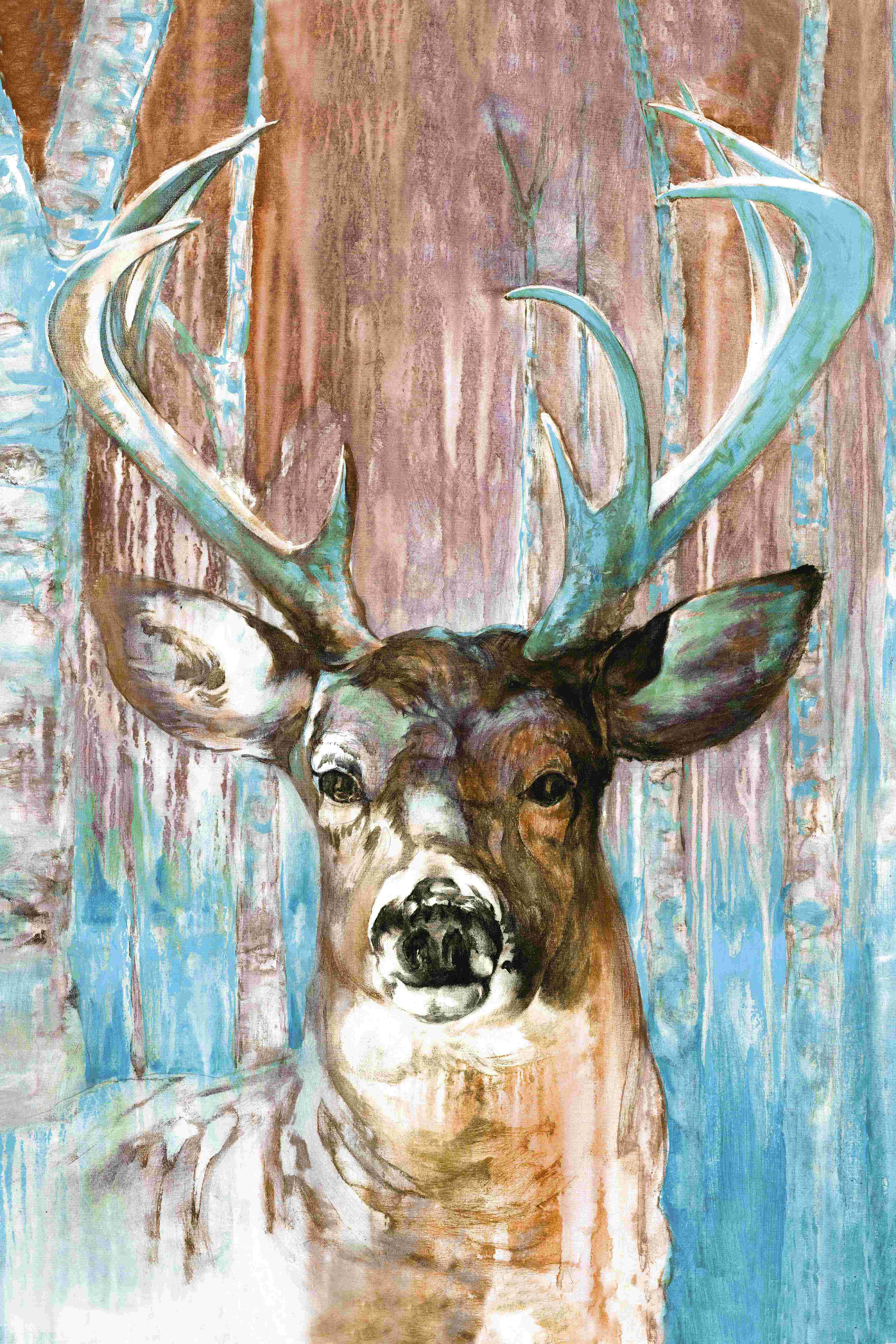Millwood Pines Rad Deer - Wrapped Canvas Painting & Reviews | Wayfair