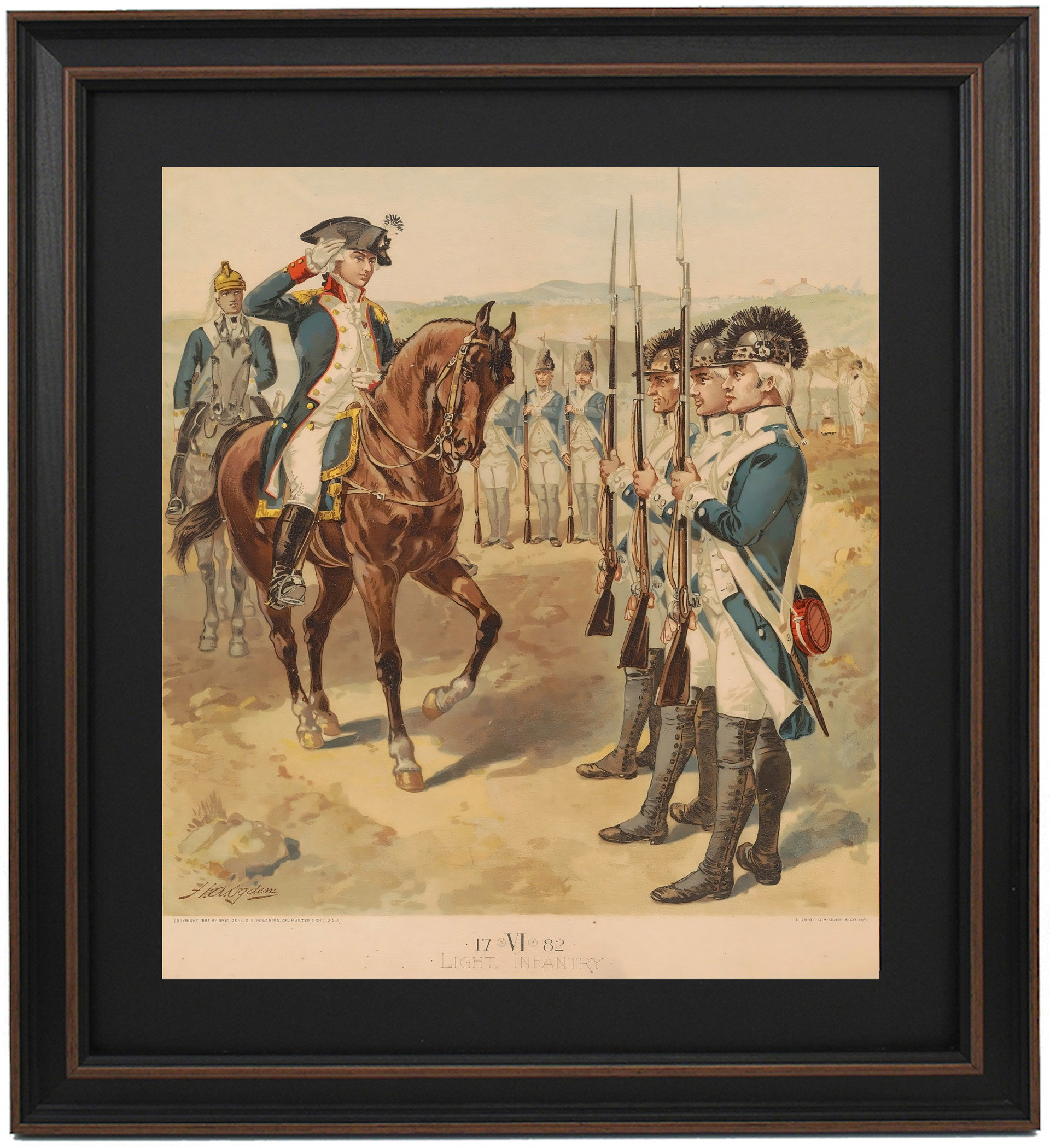 Canora Grey 1782 (VI) Light Infantry By Henry Alexander Ogden | Wayfair
