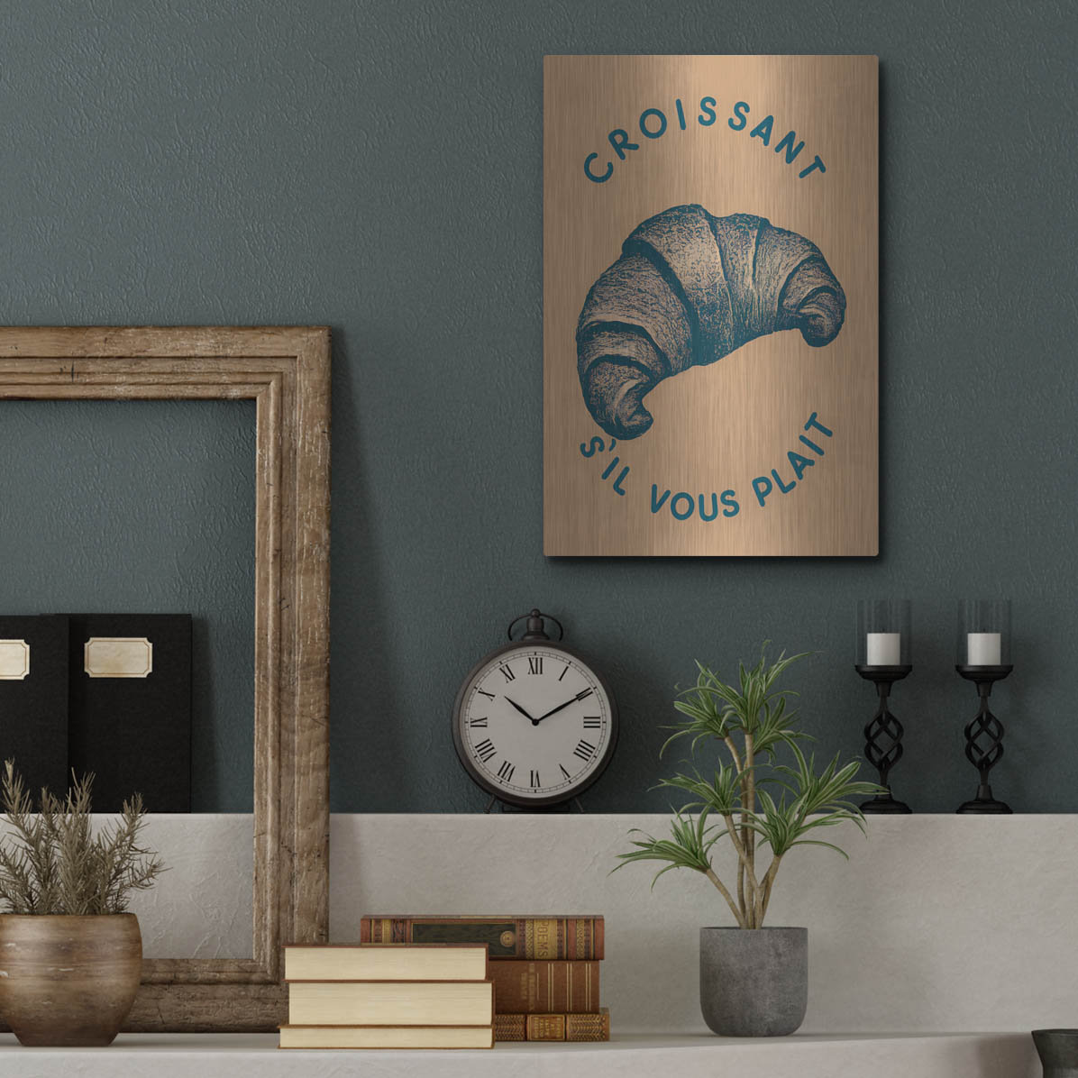 Winston Porter Luxe Metal Art 'Croissant' by Andreas Magnusson Metal ...