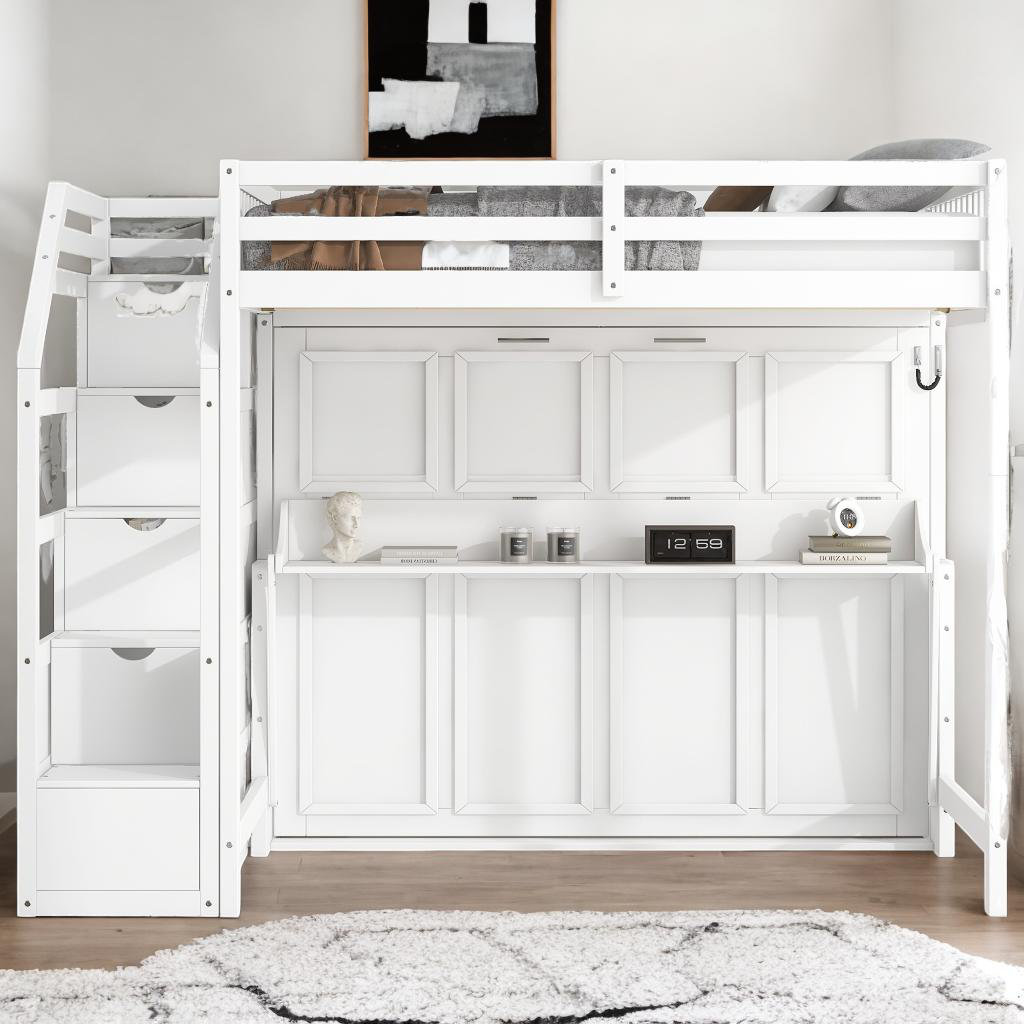 Harriet Bee All-in-One Functionality Work Murphy Bedand Convenience ...