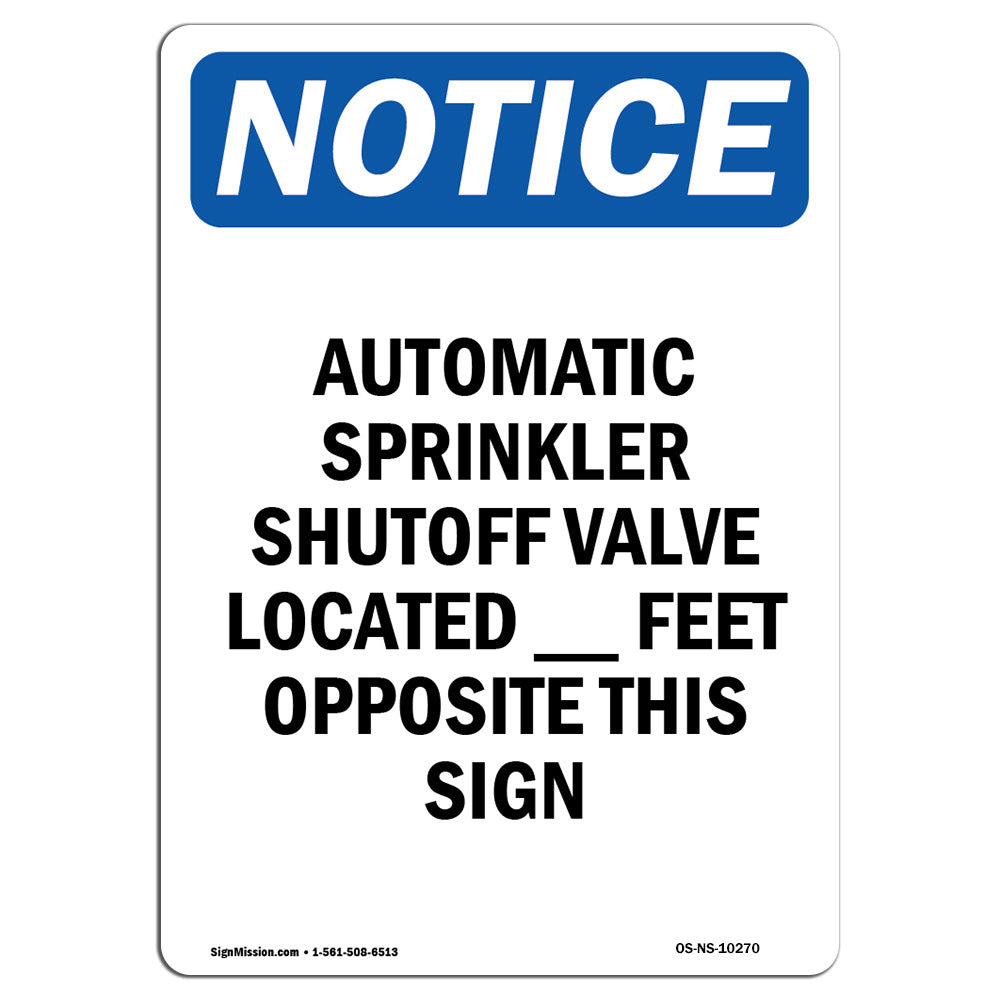 SignMission Automatic Sprinkler Shutoff Valve Sign | Wayfair