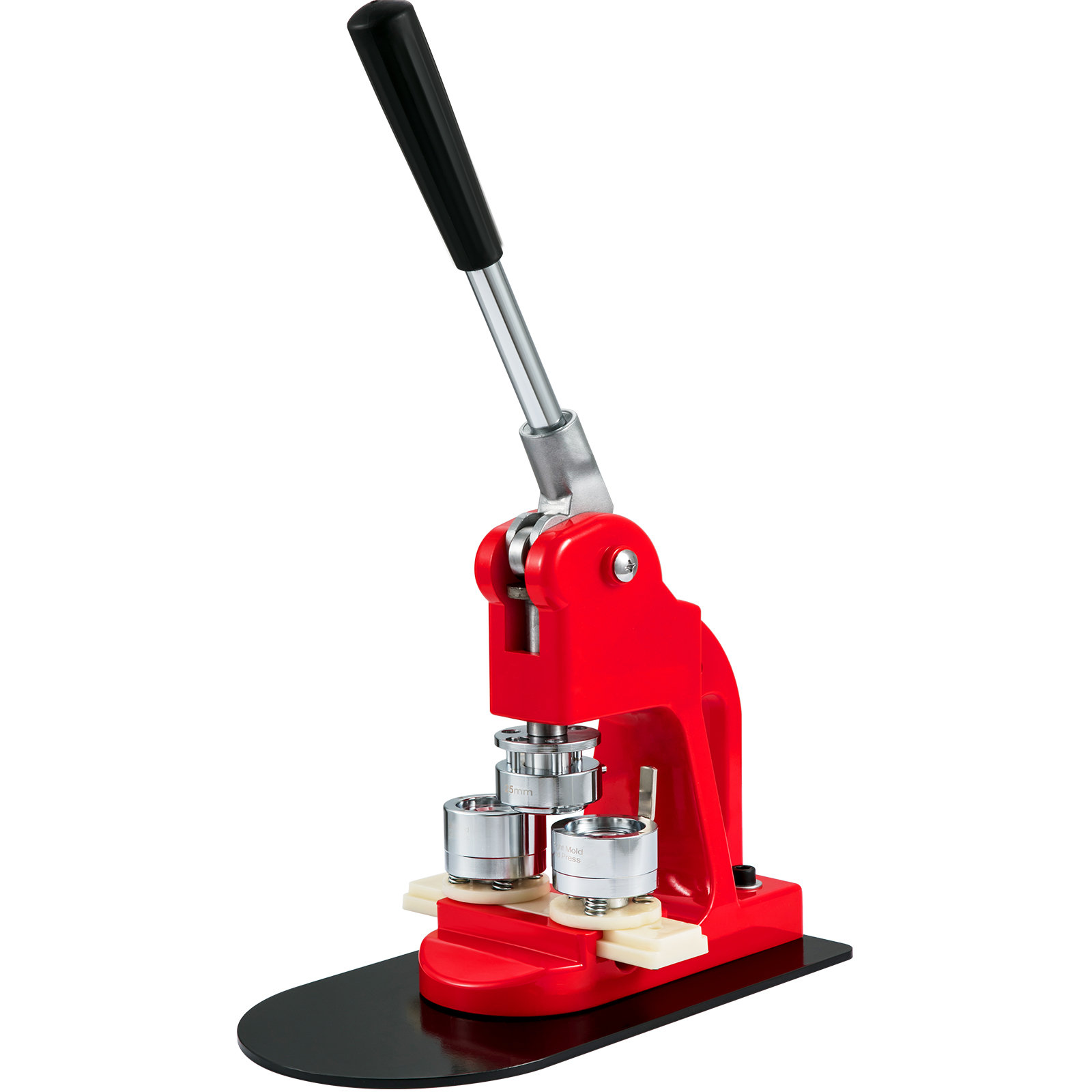 VEVOR Button Maker Machine Badge Pin Machine 1" 25mm 500 Free Parts ...