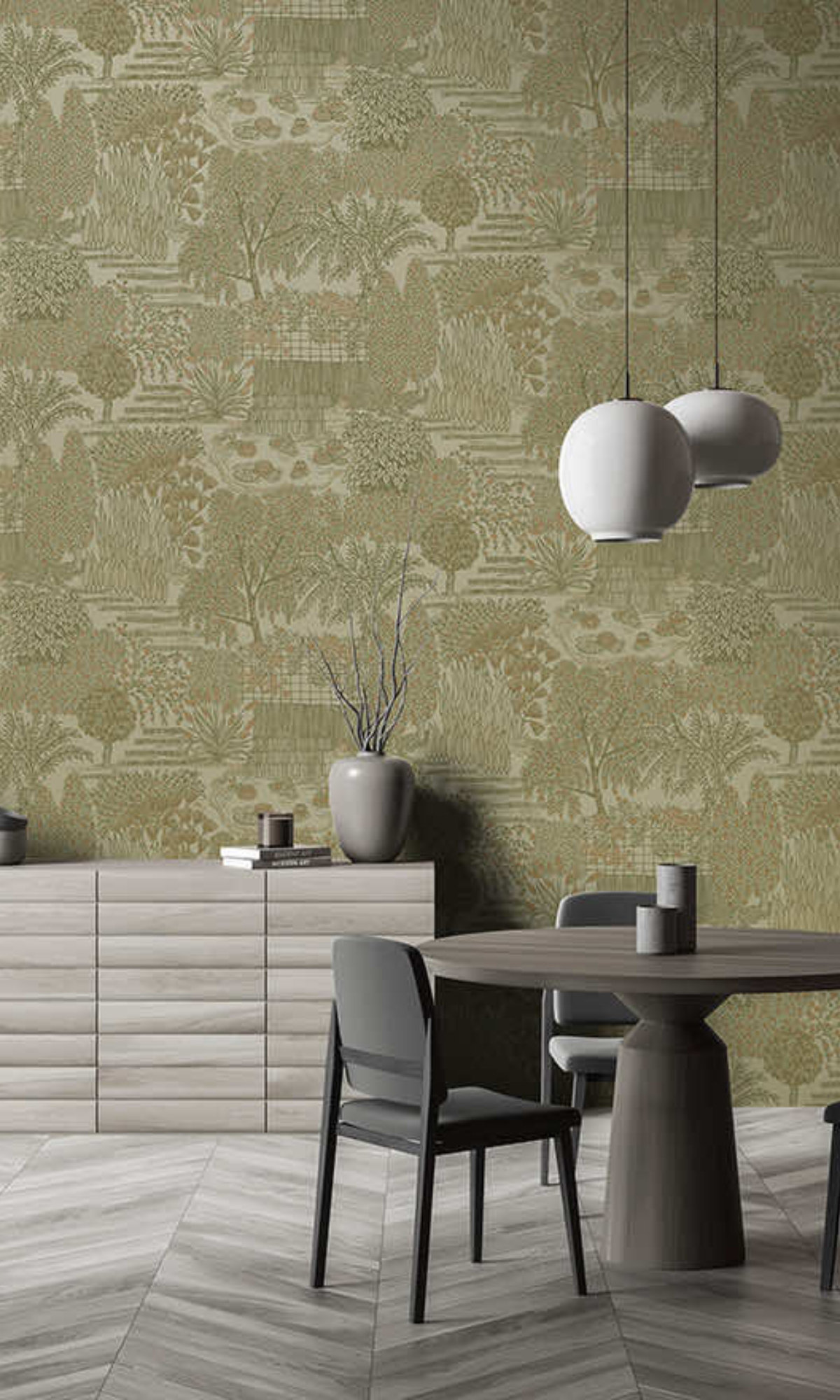 Wildon Home® Galeri Botanical Double Roll | Wayfair