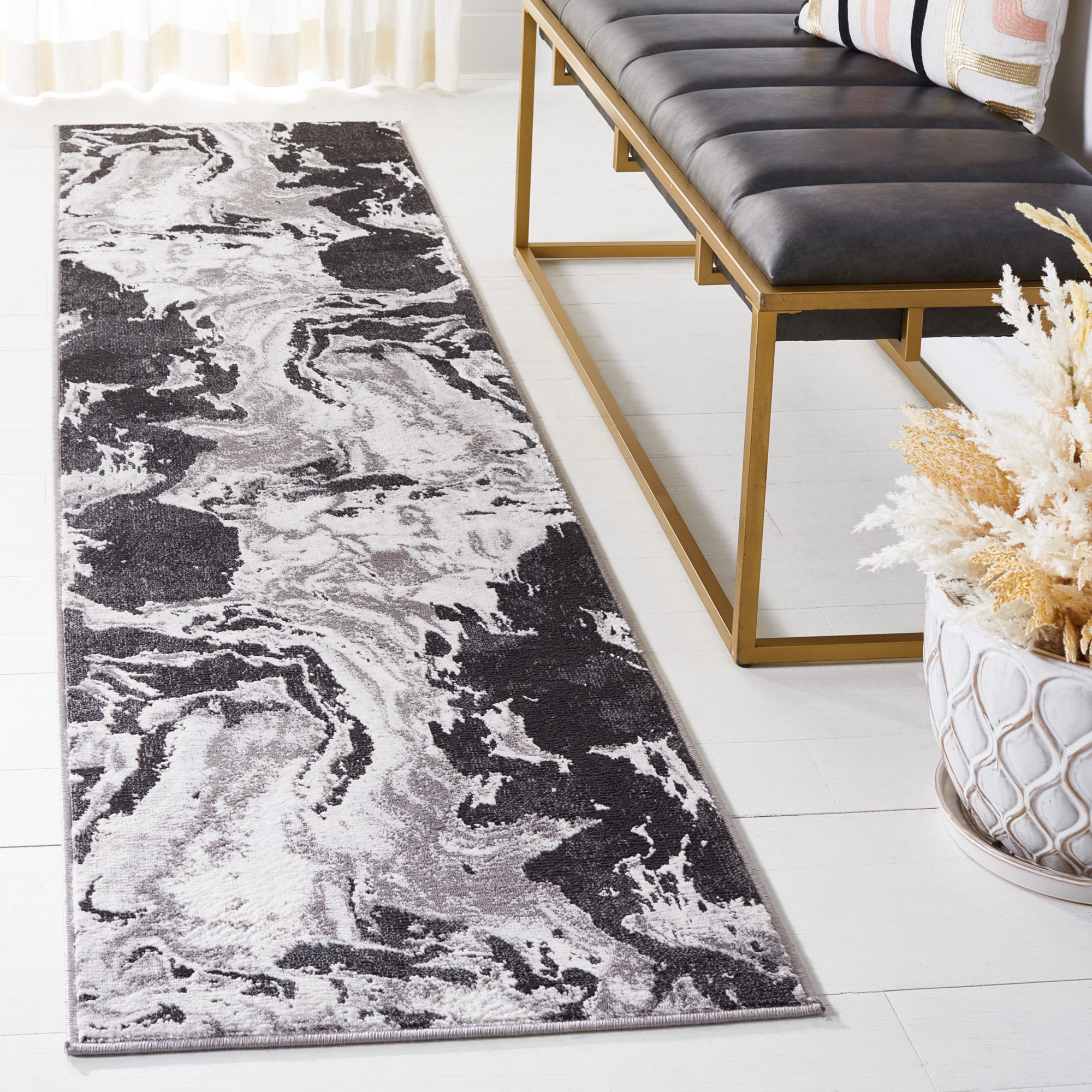 Orren Ellis Amelia Performance Abstract Rug | Wayfair