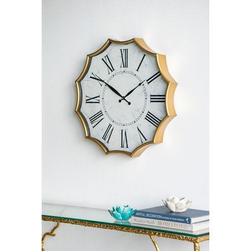 House of Hampton® Jacqualin Metal Wall Clock | Wayfair