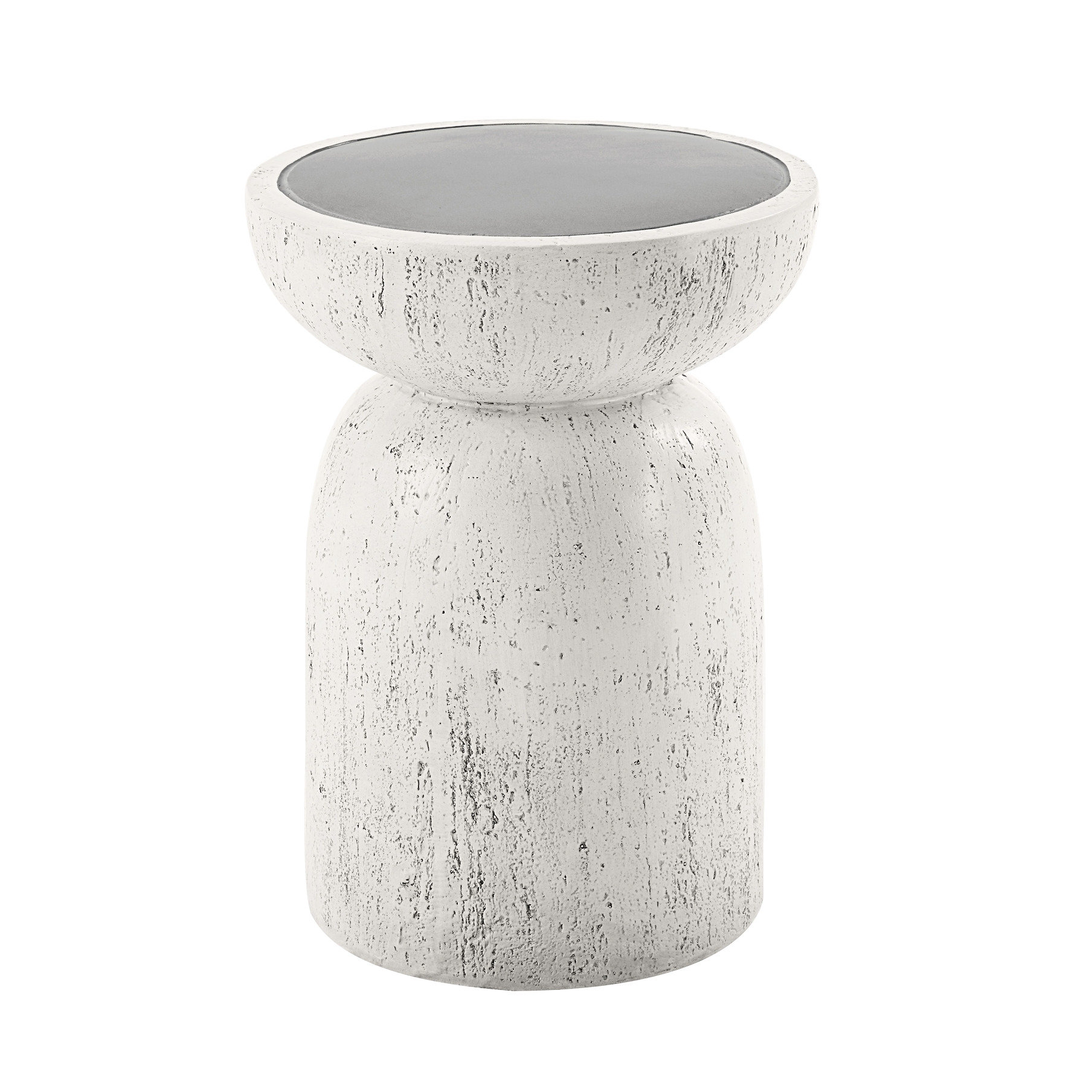 Latitude Run® Natural Gray Fiber Concrete Table - Industrial Style ...