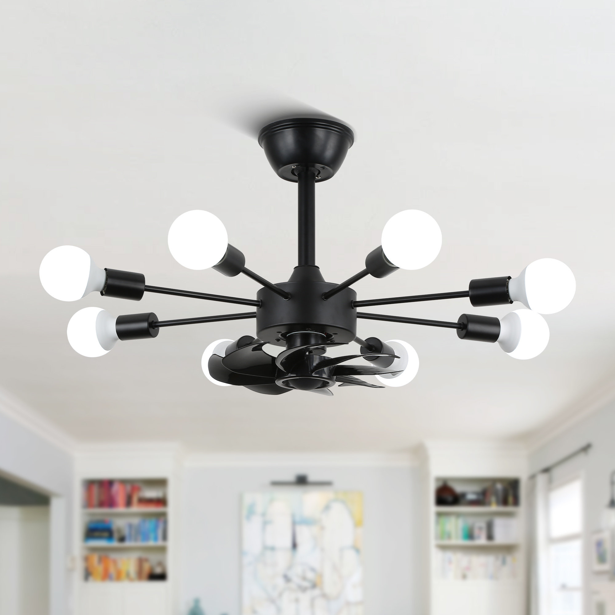 Corrigan Studio® Malonna 20 Inch Modern Ceiling Fan, 6 Speeds ...