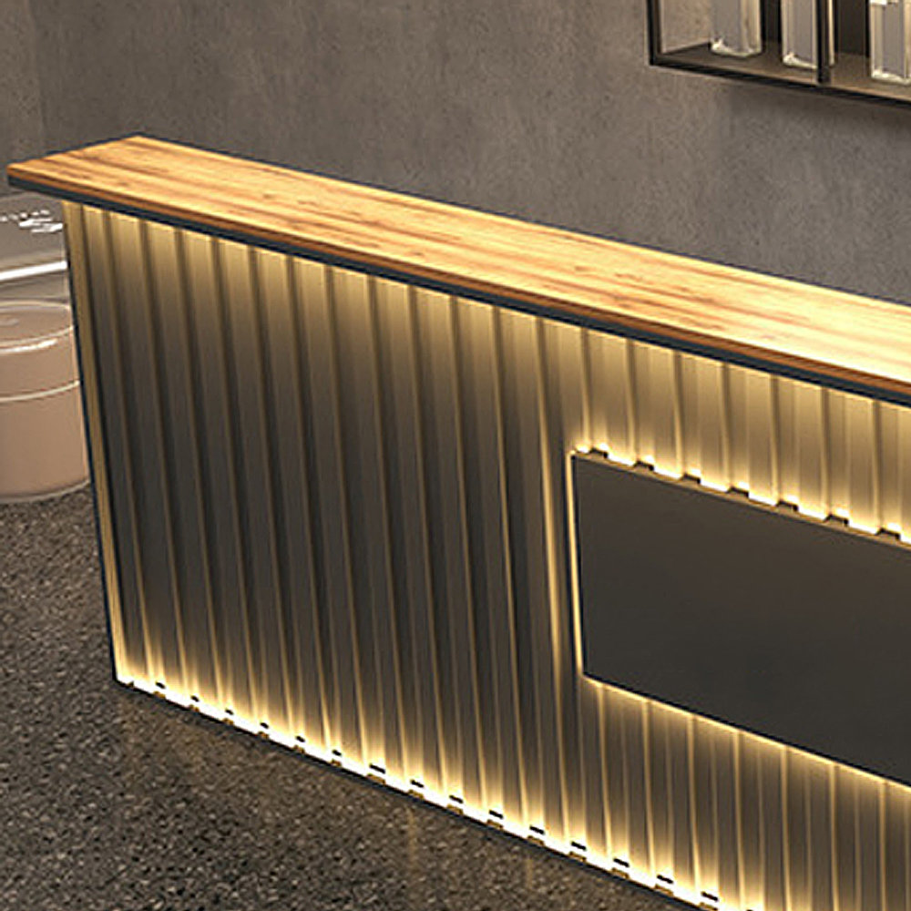 HOME BREW BLENDS LLC Bar Reception Desk 110.23'' Home Bar | Wayfair