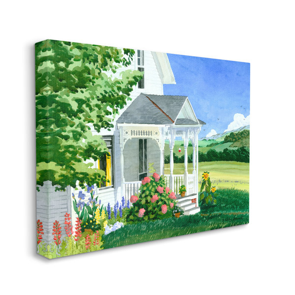 Stupell Industries " Cottage Garden Painting " by Robin Altman | Wayfair
