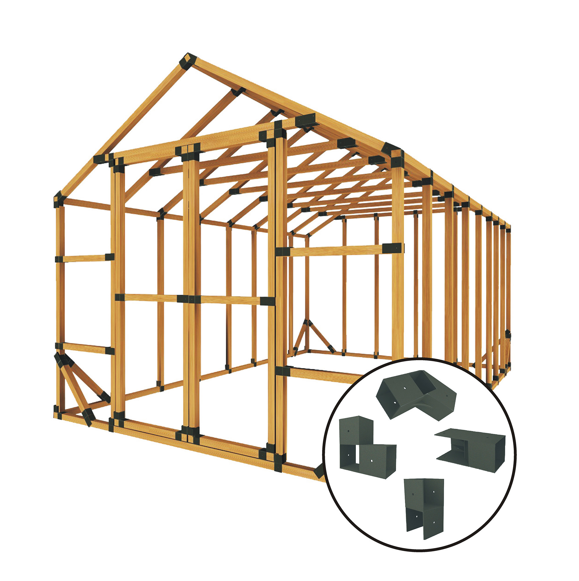 E-Z Frames 10' W x 16' D DIY Storage Shed Kit & Reviews - Wayfair Canada