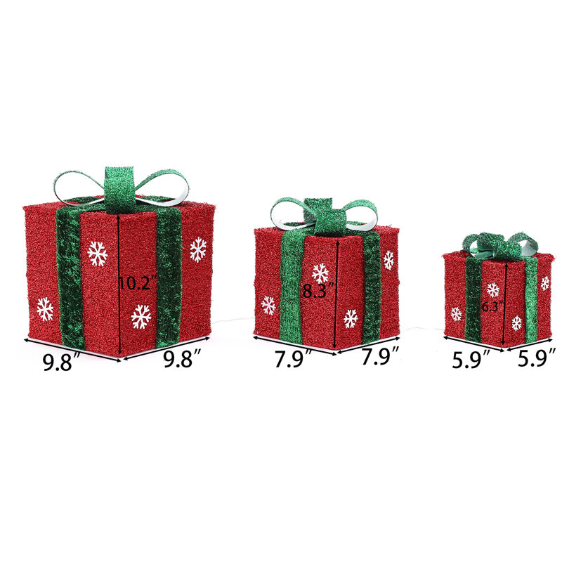 The Holiday Aisle® Gift Boxes Lighted Display & Reviews | Wayfair