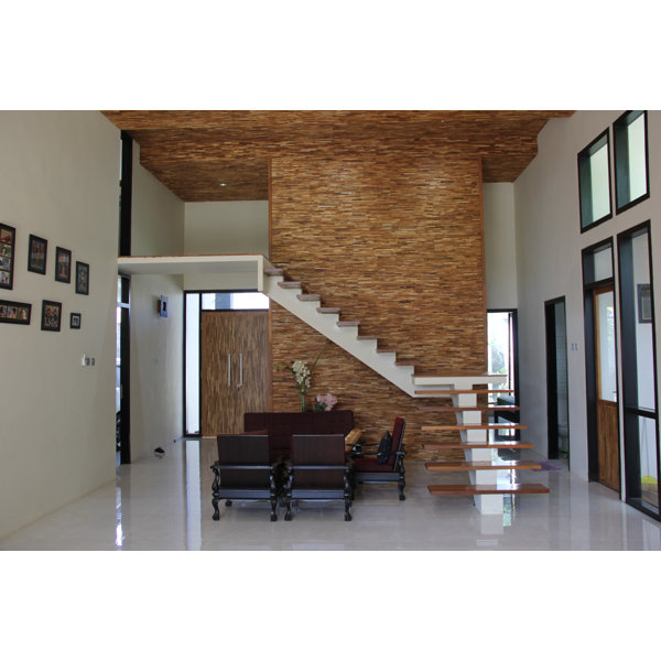 Java Creations Matrix 12" x 48" Reclaimed Engineered Wood Wall ...