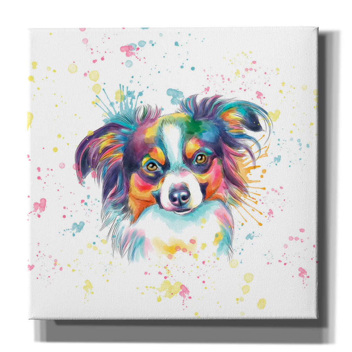Red Barrel Studio® " Colorful Watercolor Papillon " by Furbaby ...