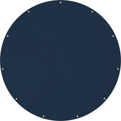 Covers & All Heavy Duty Waterproof Round Canvas Tarp with Grommet ...
