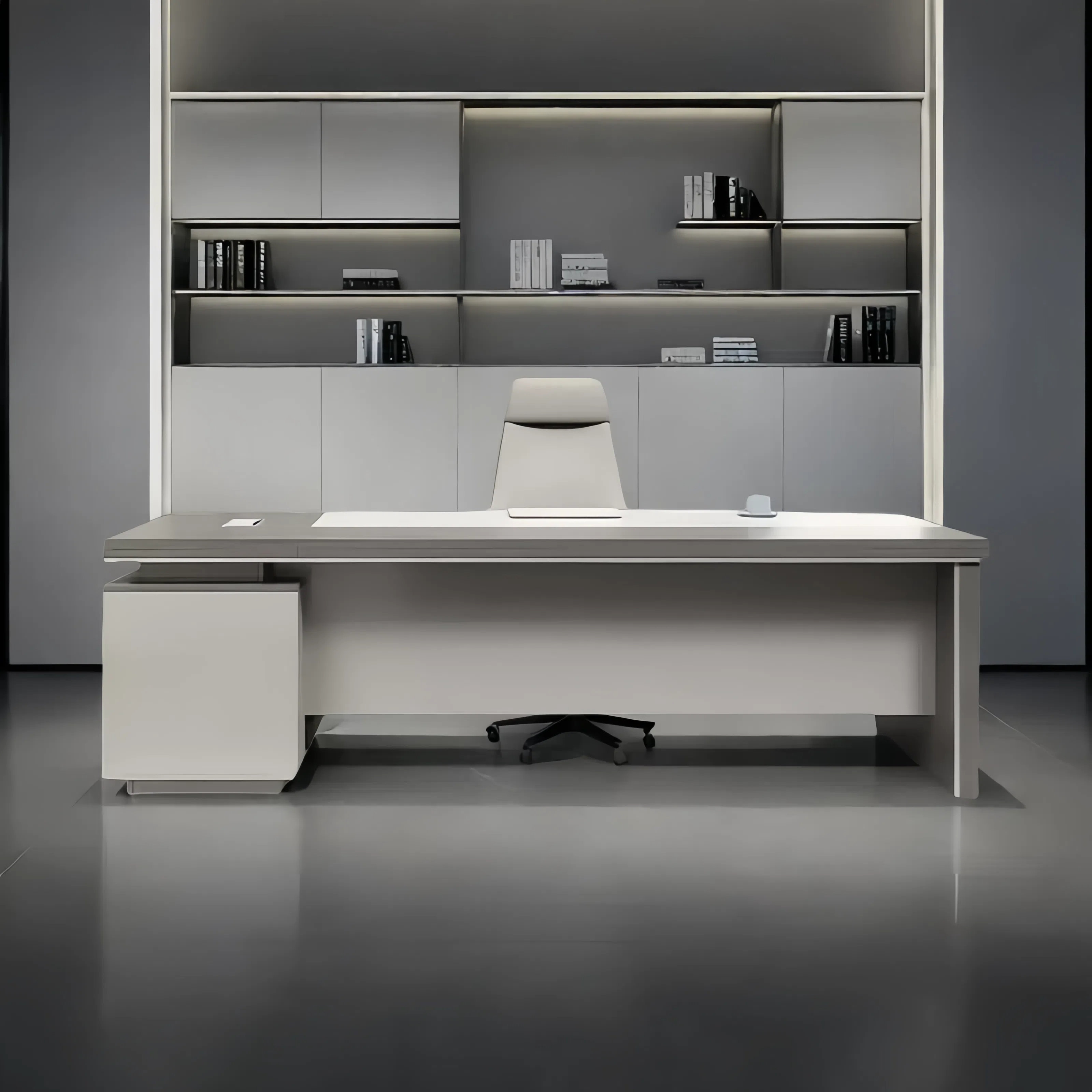 Hokku Designs Luxury modern style computer desk with lockers - Wayfair ...
