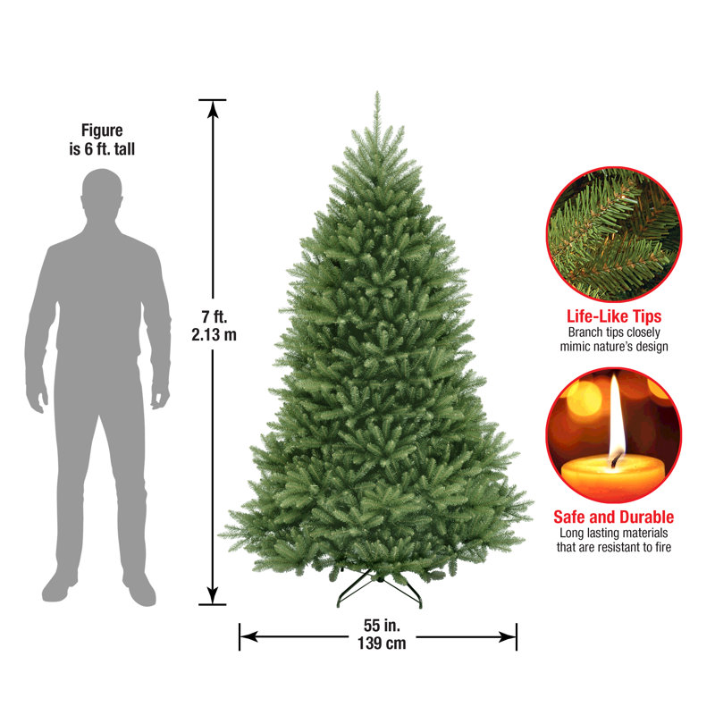 The Holiday Aisle® Dunhill Fir Artificial Full Christmas Tree & Reviews ...