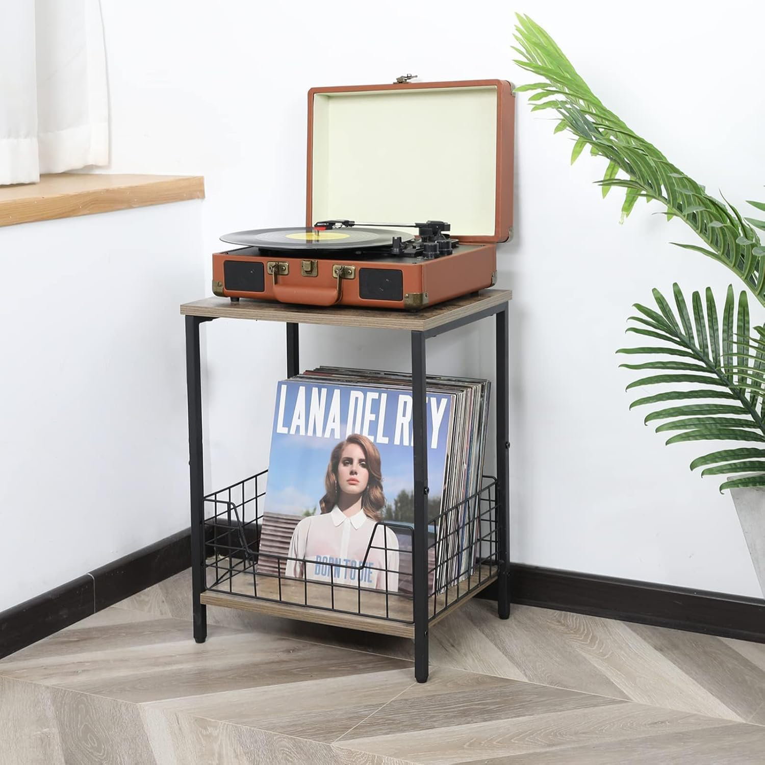 17 Stories 2-Tier Record Player Table - Wayfair Canada