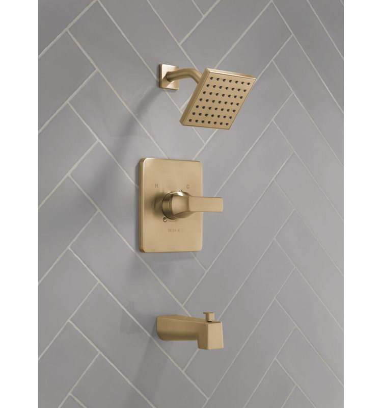 Delta Velum Single-Function Tub and Shower Faucet Set, Valve Trim Kit ...