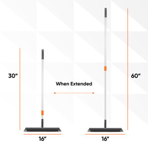 Superio Slim Silicone Broom with Telescoping Handle | Wayfair
