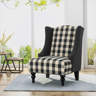 DSUNNER TODDMAN HI-BACK CLUB CHAIR, High-Back Fabric Club Chair, Black ...