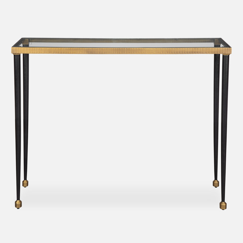 George Oliver Michaele Antique Gold Console Table & Reviews | Wayfair