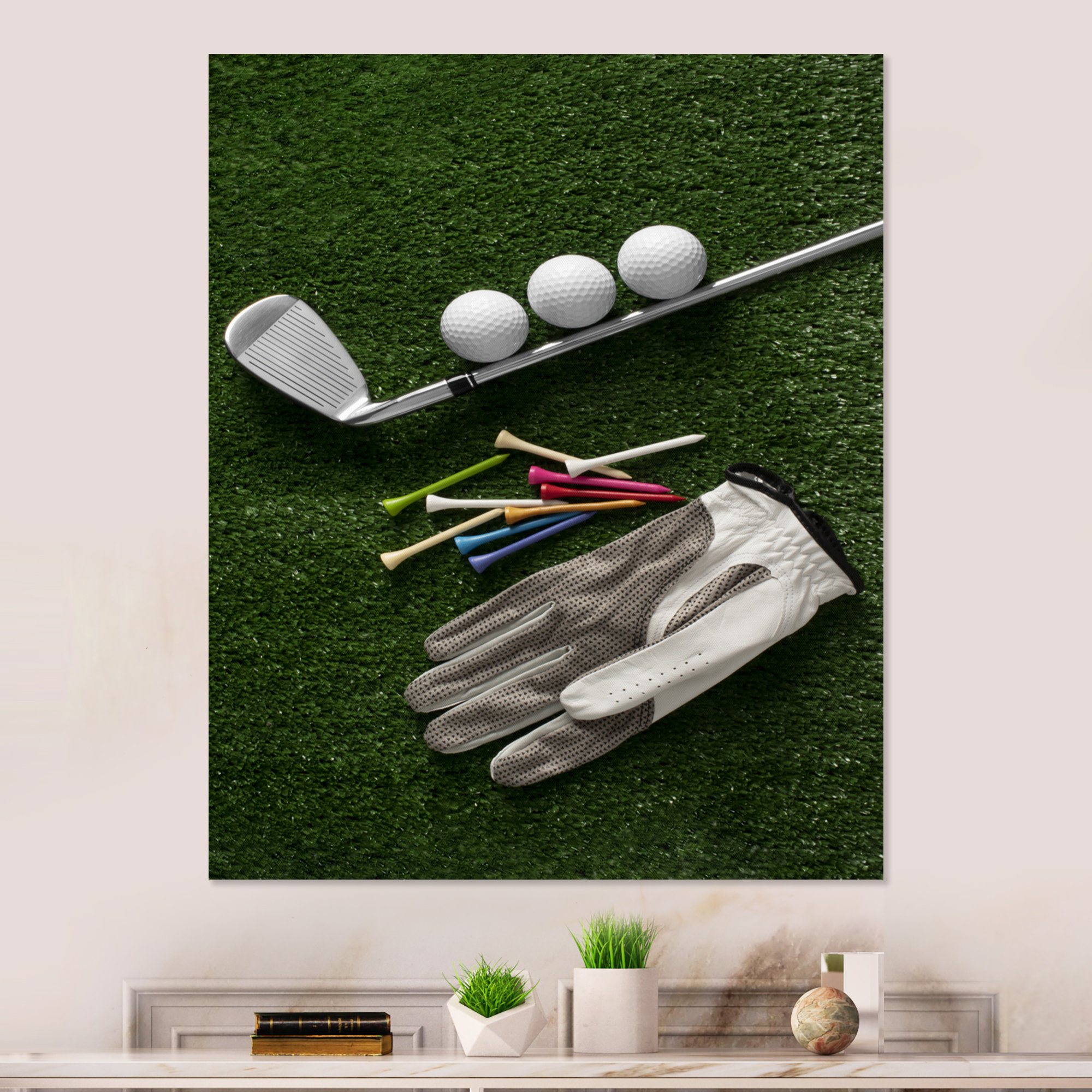 Latitude Run® Golf Set Swing Excellence III - Golf Metal Wall Art | Wayfair