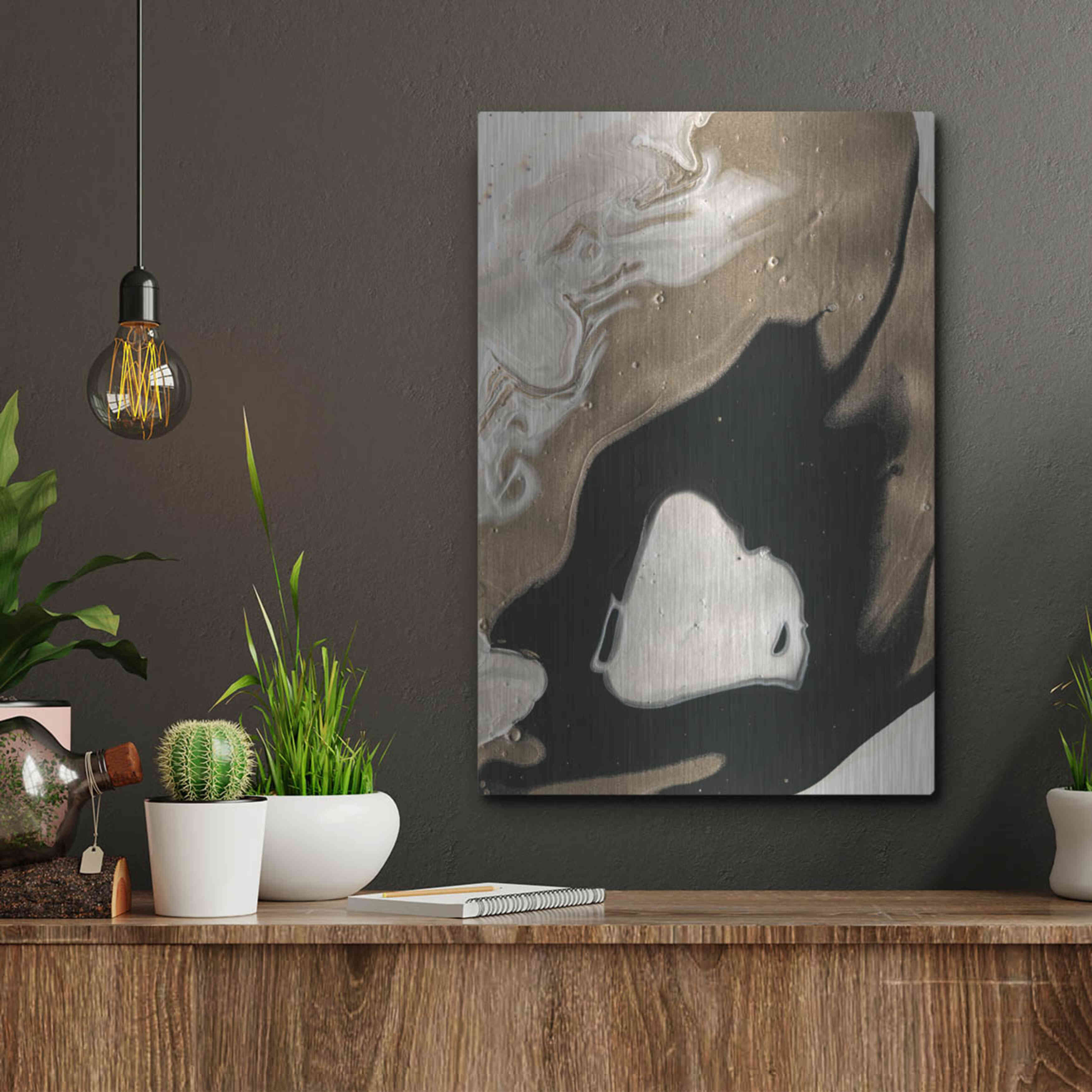 Wrought Studio™ " Luxe Metal Art 'Will O' The Wisp I' By Alicia Ludwig ...