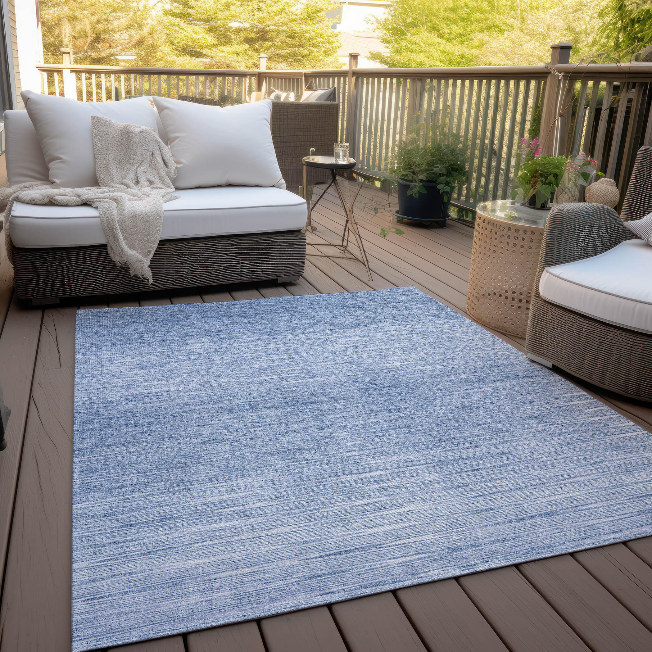 Langley Street Malchow Indoor/Outdoor Area Rug with Non-Slip Backing ...