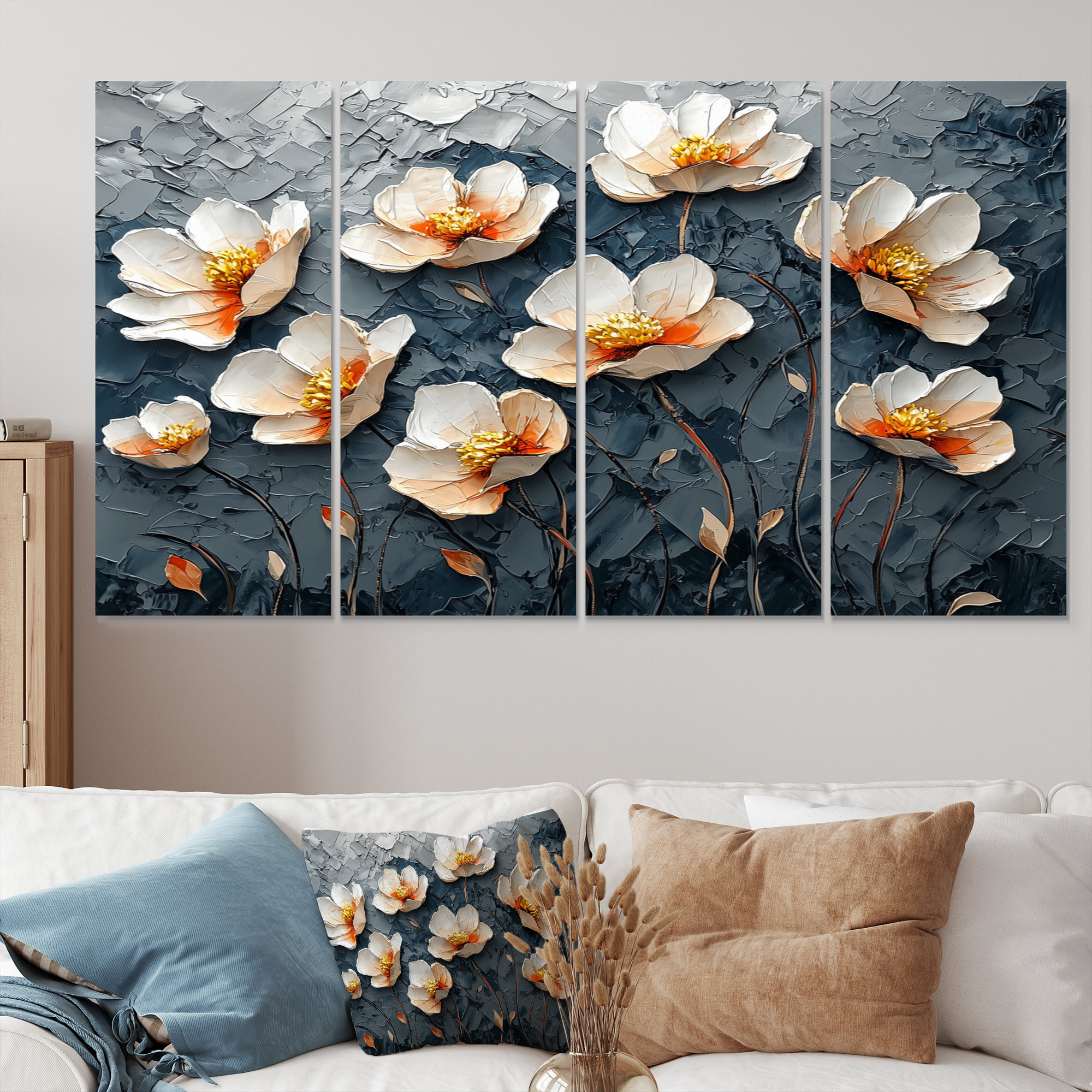 Red Barrel Studio® Dance Of The Poppies On Stone II - Poppies Wall Art ...