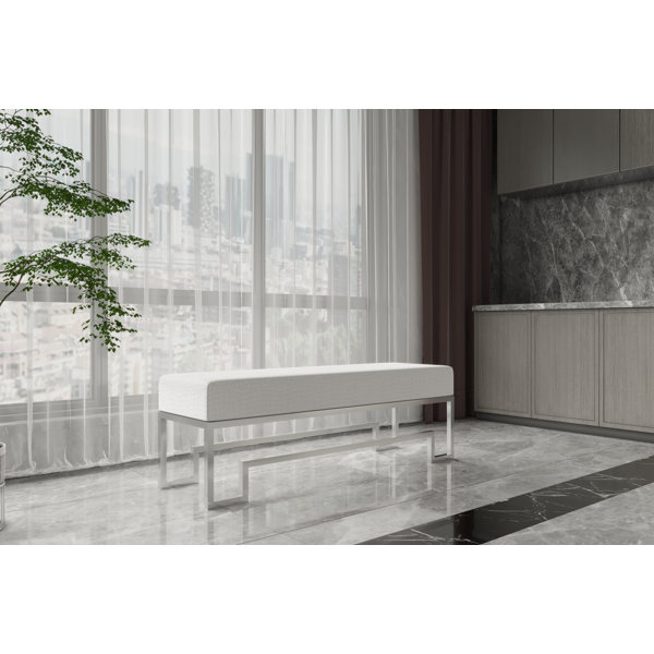 Beige Upholstered Benches You'll Love | Wayfair