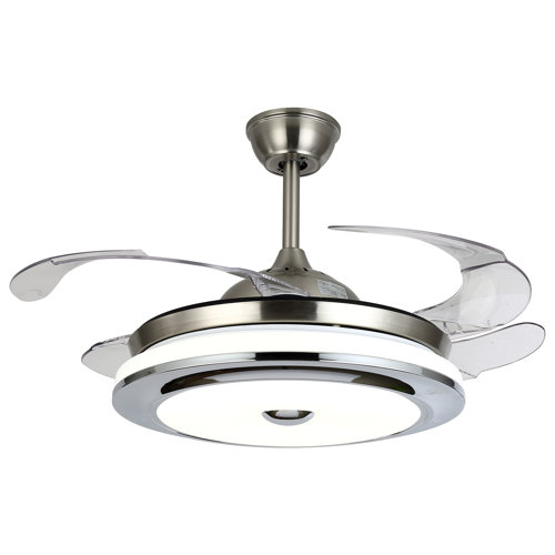 Retractable Blades Ceiling Fans You'll Love | Wayfair