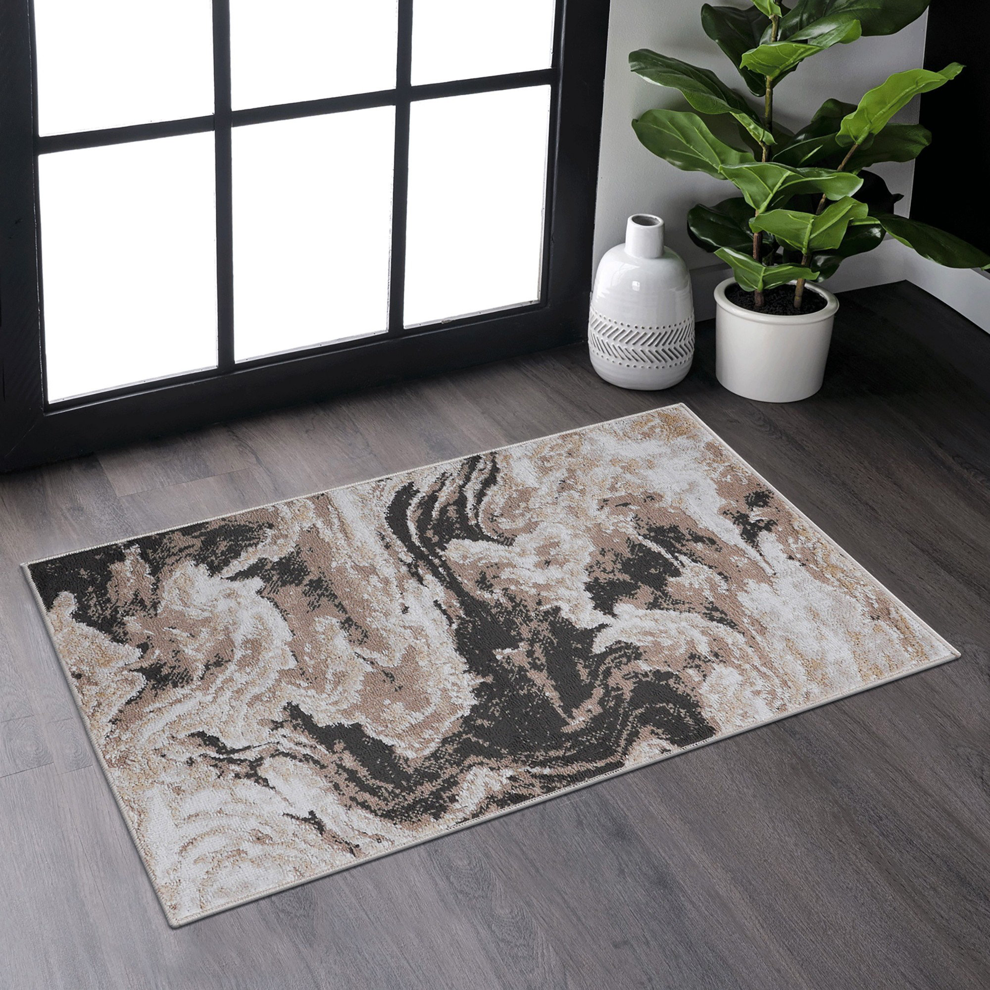 Ivy Bronx Lint-free, stylish, stain-resistant area rug | Wayfair