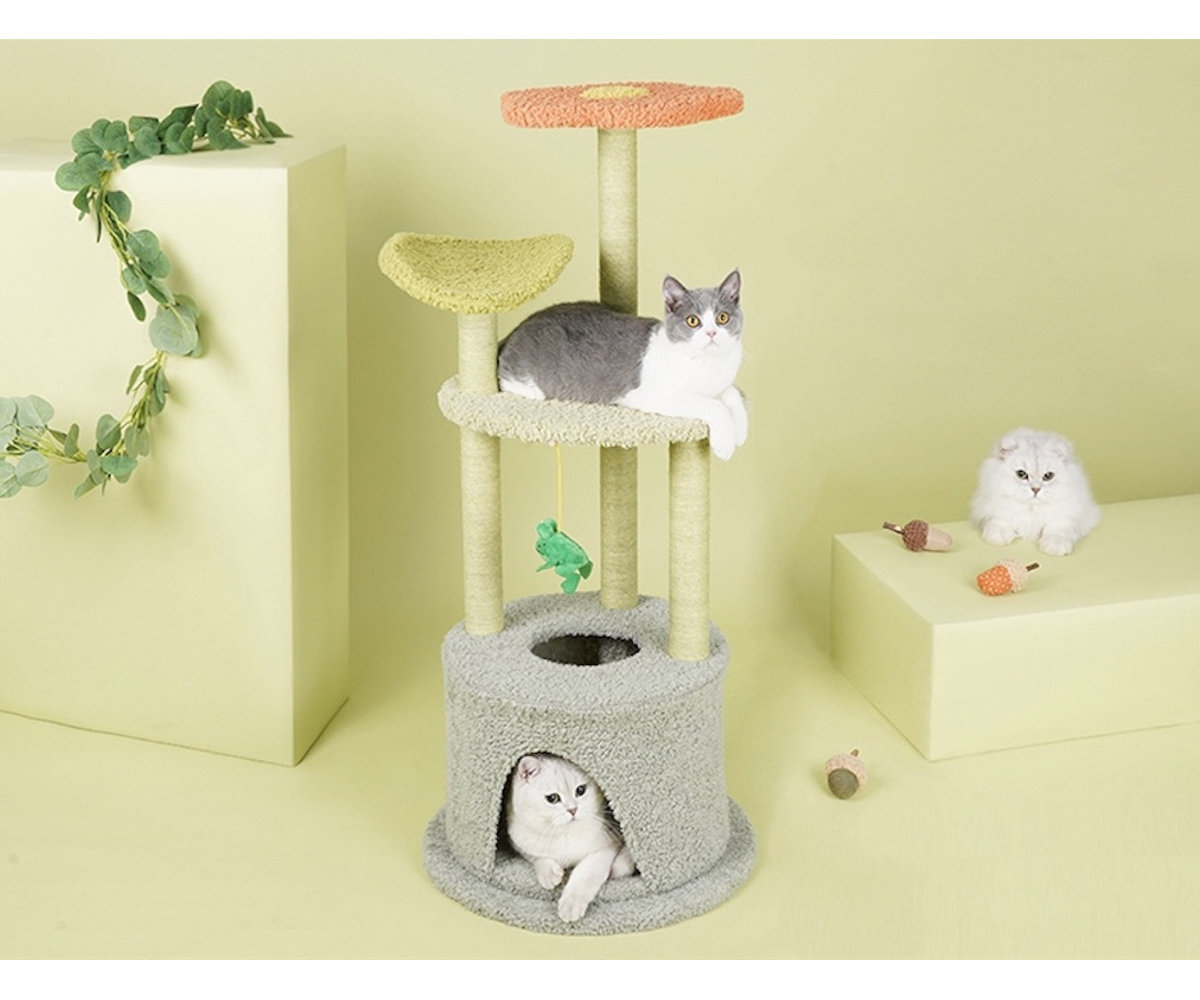 Tucker Murphy Pet™ 44" Funderburk Adora Flower Cat Tree & Reviews | Wayfair