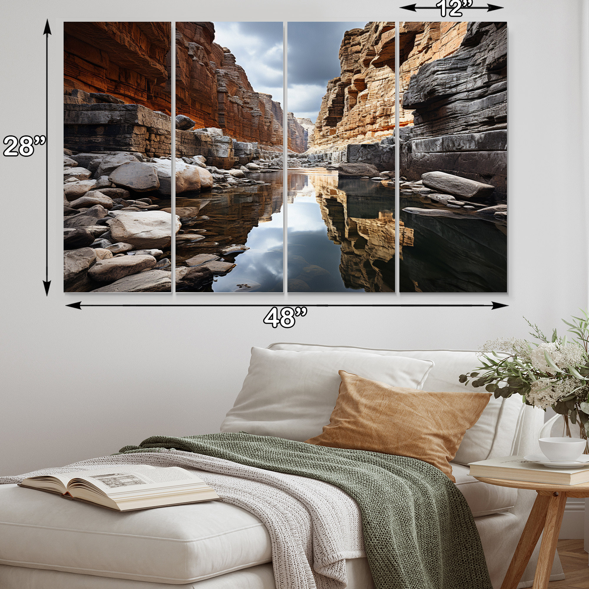 Design Art Canyon Timeless Passage I - Landscapes Metal Wall Decor Set ...