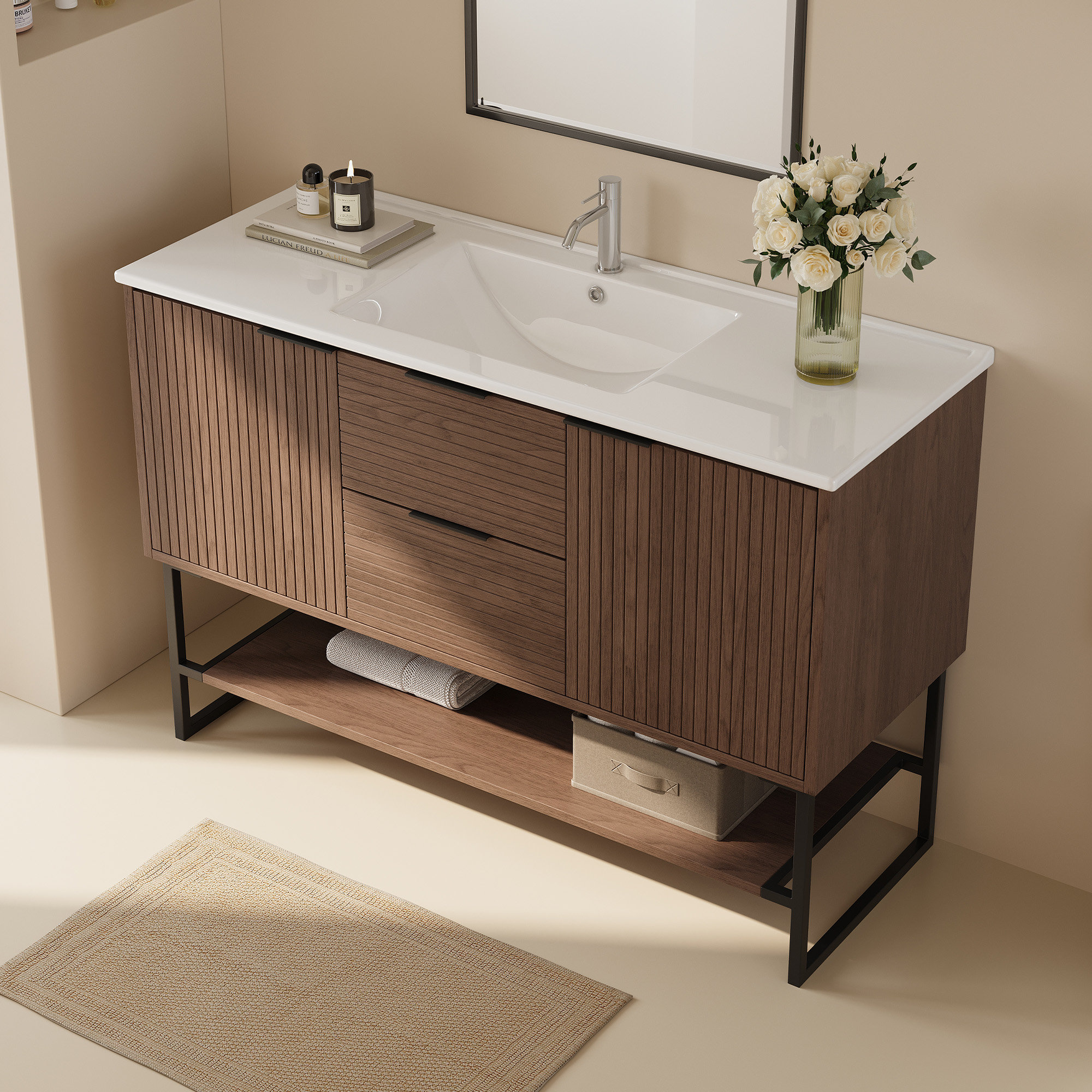 Latitude Run® Brown Modern Vanities | Wayfair