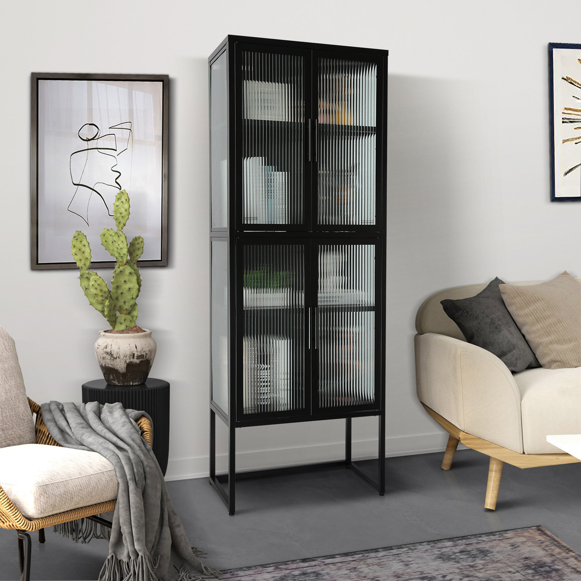 Latitude Run® Angelene Metal Accent Cabinet - Wayfair Canada