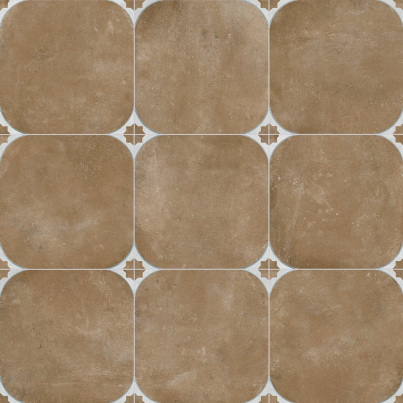 Merola Tile Tetuan 17-3/8" x 17-3/8" Porcelain Moroccan Wall & Floor ...