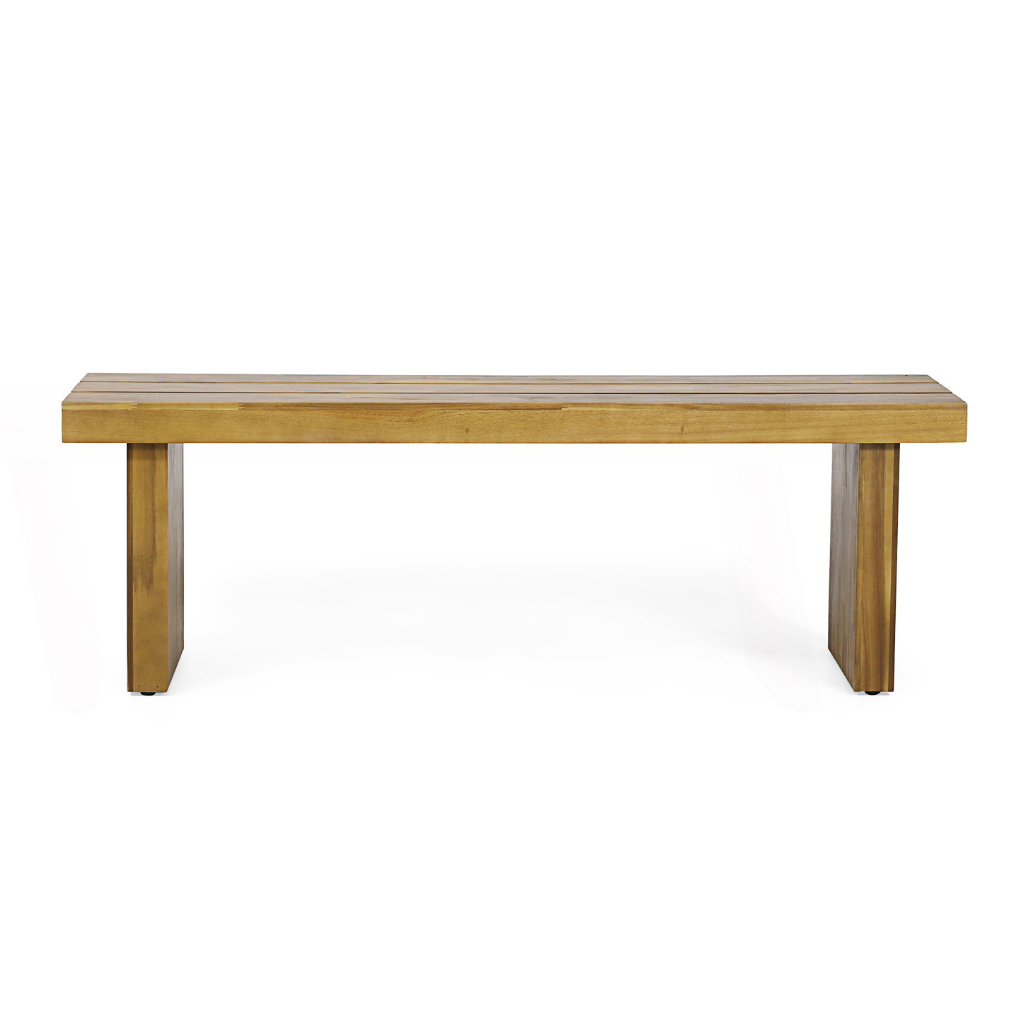 Ophelia & Co. Classic Look Outdoor Bench With Block Legs | Wayfair