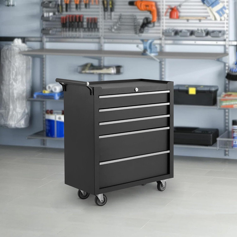 WFX Utility™ 5-Drawer Rolling Tool Chest with Wheels & Lock System ...