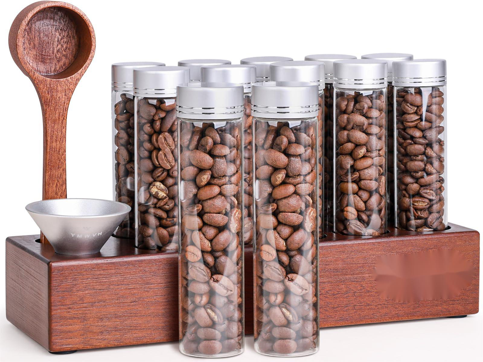 FAST APPLIANCES LLC Coffee Bean Storage Glass Tubes Single Dose, 12PCS ...