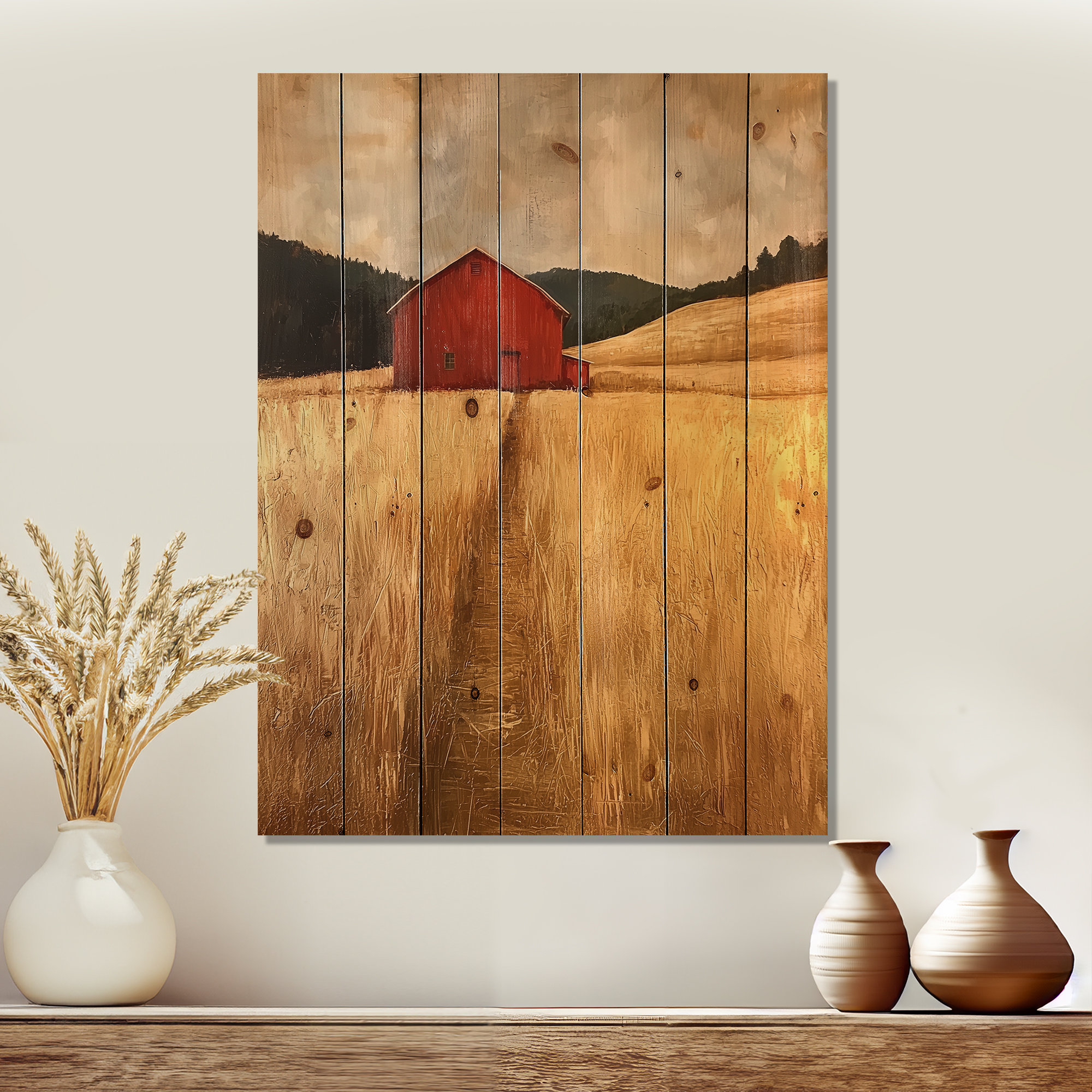 Ophelia & Co. Countryside Golden Fields By The Farmhouse II ...