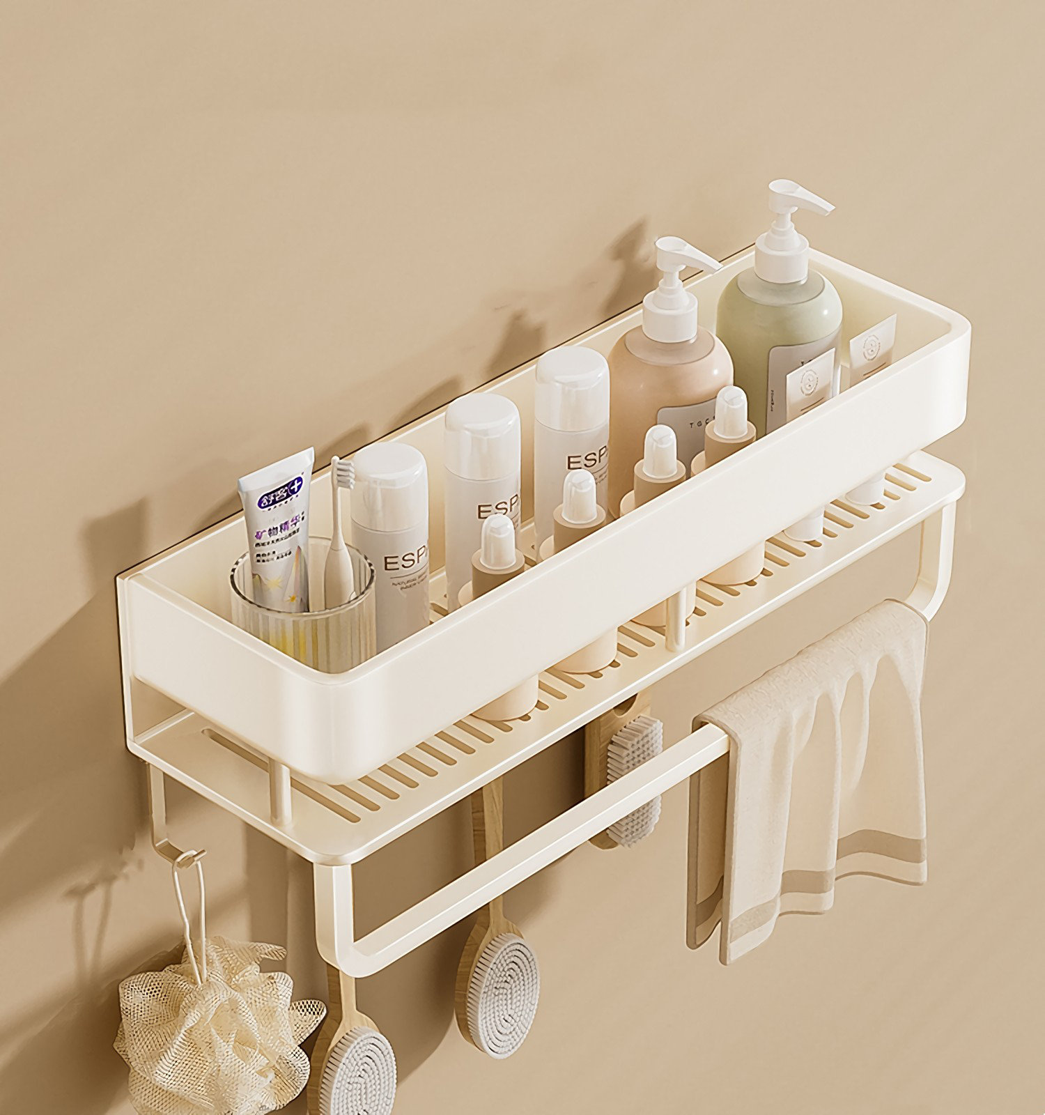 Latitude Run® Wall Mounted Bathroom Storage Rack - Wayfair Canada