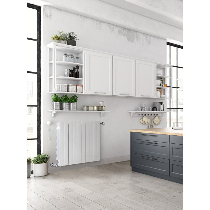 Modern Warmth Blitz Hydronic Radiant Radiator Heater with Wall Bracket ...